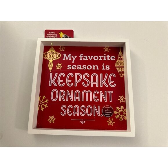 Hallmark | Other | My Favorite Season Is Keepsake Ornament Season Sign ...
